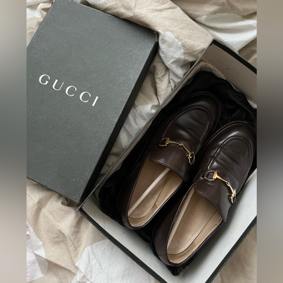 Gucci | Shoes | Gucci Moca Pelle S Gomma Sport Loafer Shoes Size 75 ...